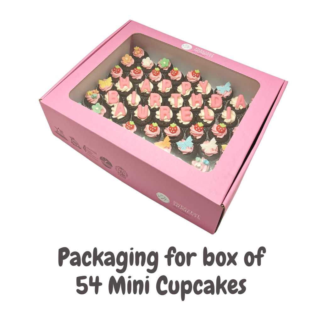 Mini Customised Duo Colour Cupcakes – Sweetest Moments Singapore