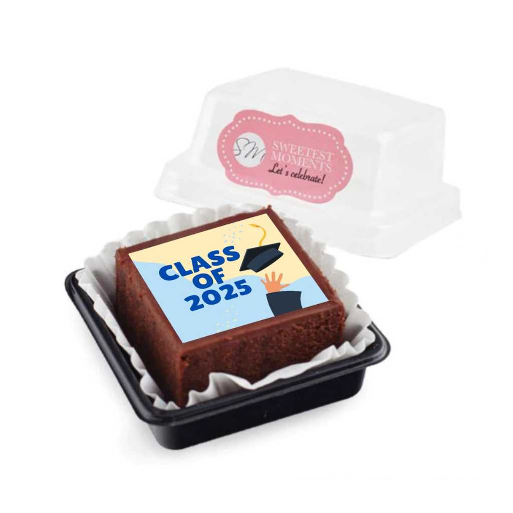 Graduation Day Individual Packed Brownie – Sweetest Moments Singapore