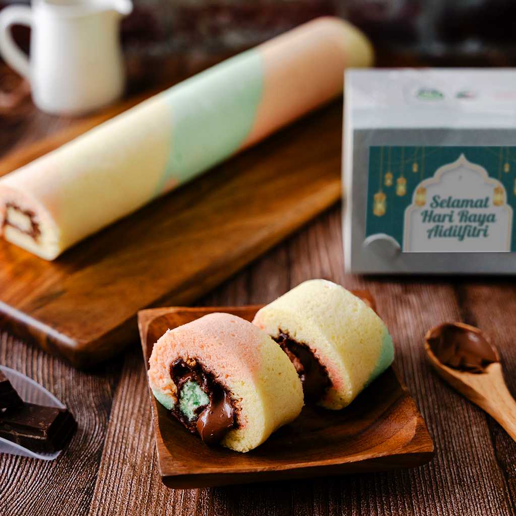 Rainbow Nutella Swiss Roll – Sweetest Moments Singapore