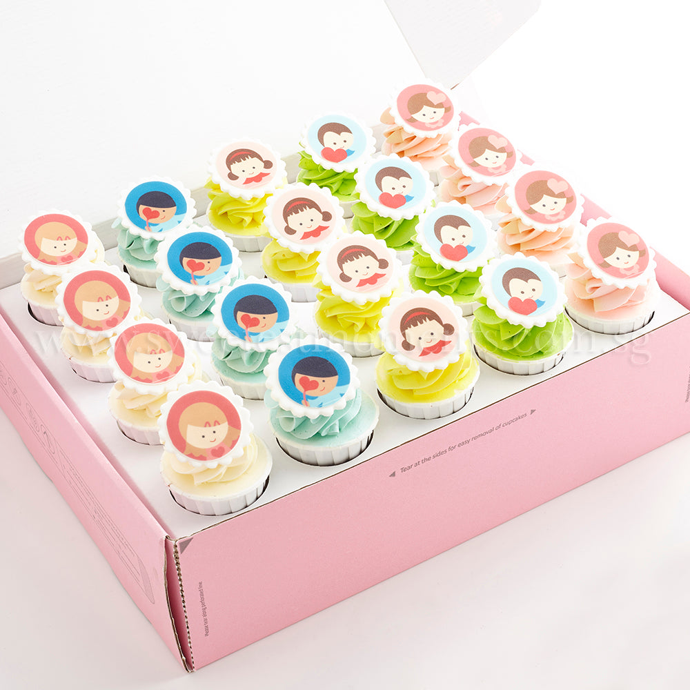 Customised Image Cupcakes – Sweetest Moments Singapore